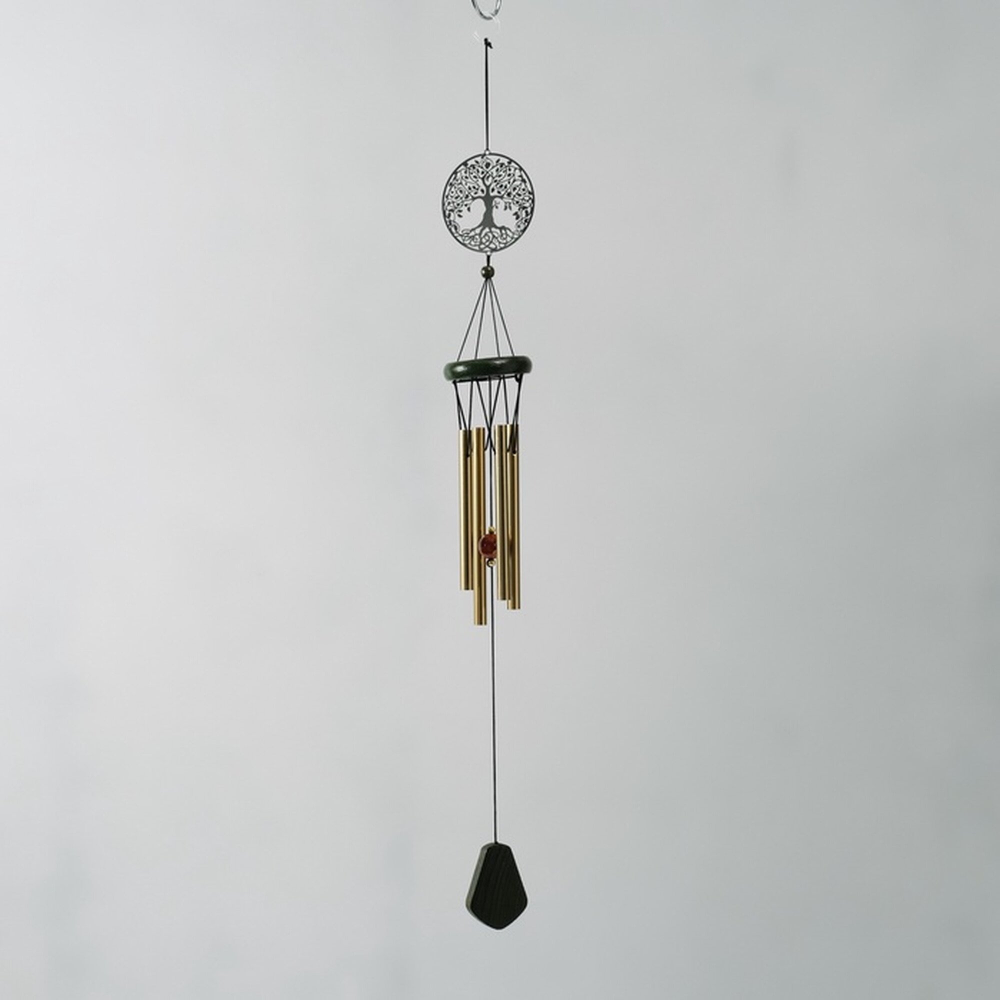 Музыка ветра Сима-ленд "Дерево", металл, дерево, текстиль, пластик, 68см