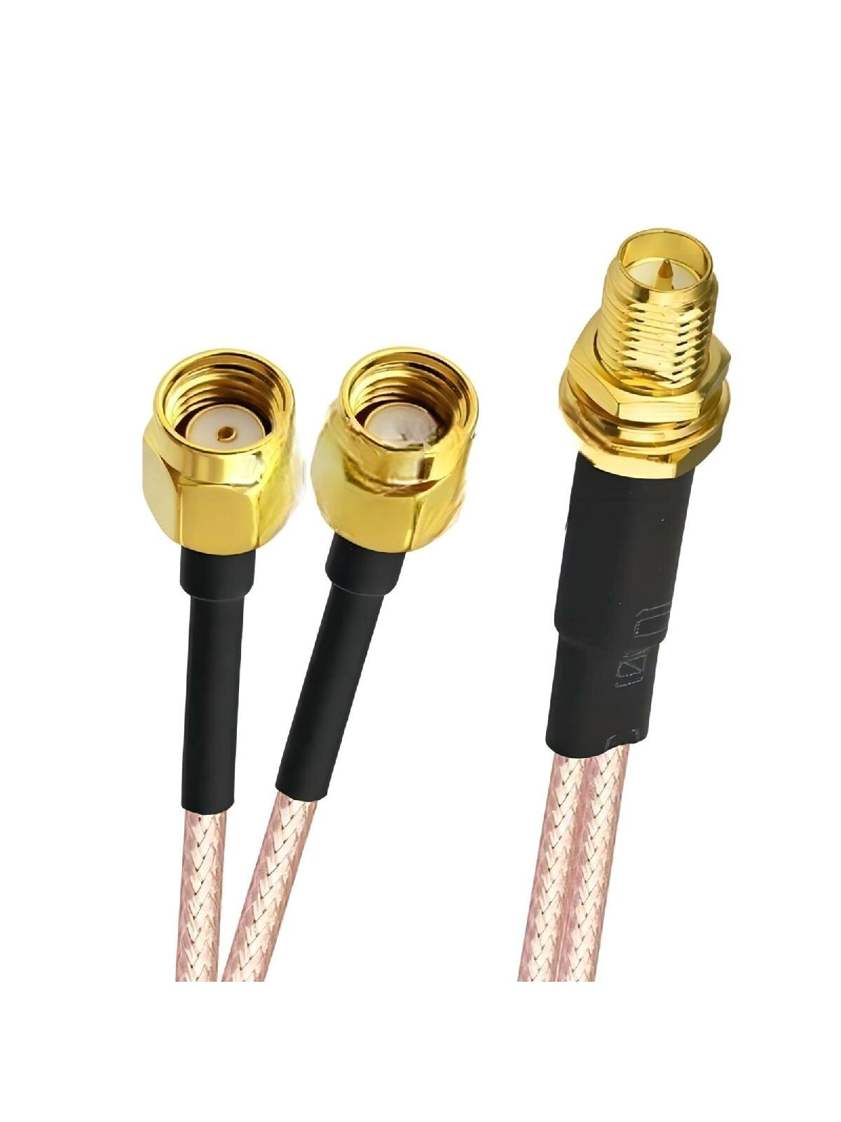 SMA Y Splitters Cable SMA Female to Double Male RG316 Extension Cable Adapters Connectors for 3G 4G Routers Networking