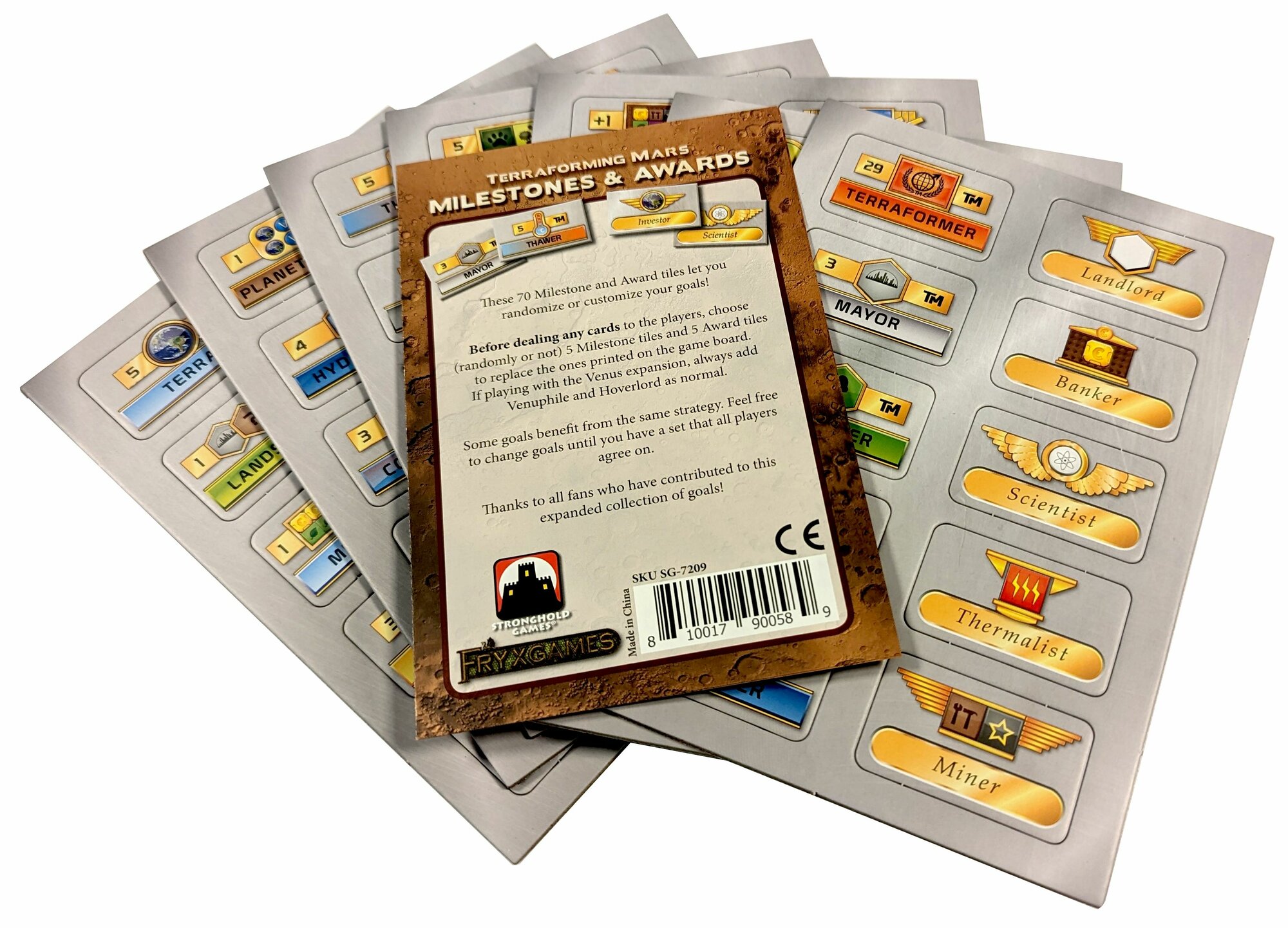 Настольная игра Покорение Марса (Terraforming Mars) - дополнение Milestones and Awards на английском языке