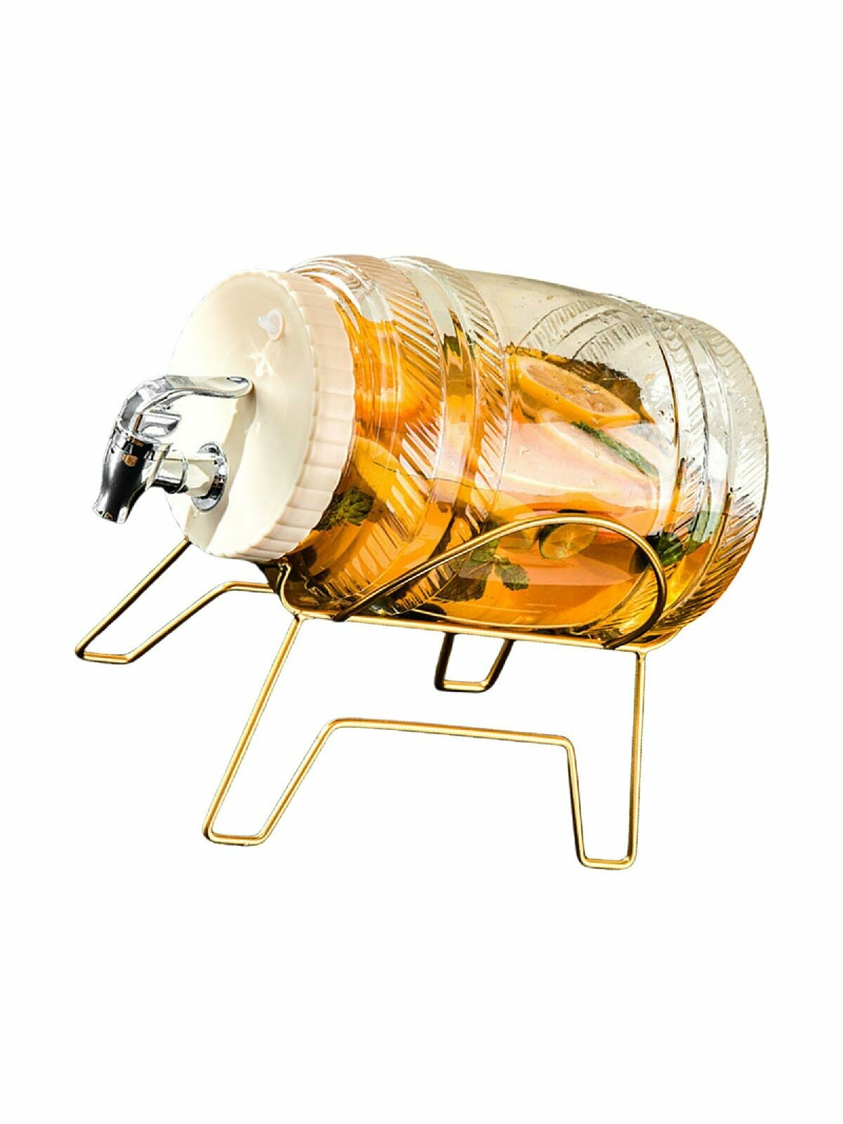 Прозрачный диспенсер для напитков с подставкой, контейнер для сока, чайник с холодной водой и краном, ведро для напитков для вечеринок, холодильники