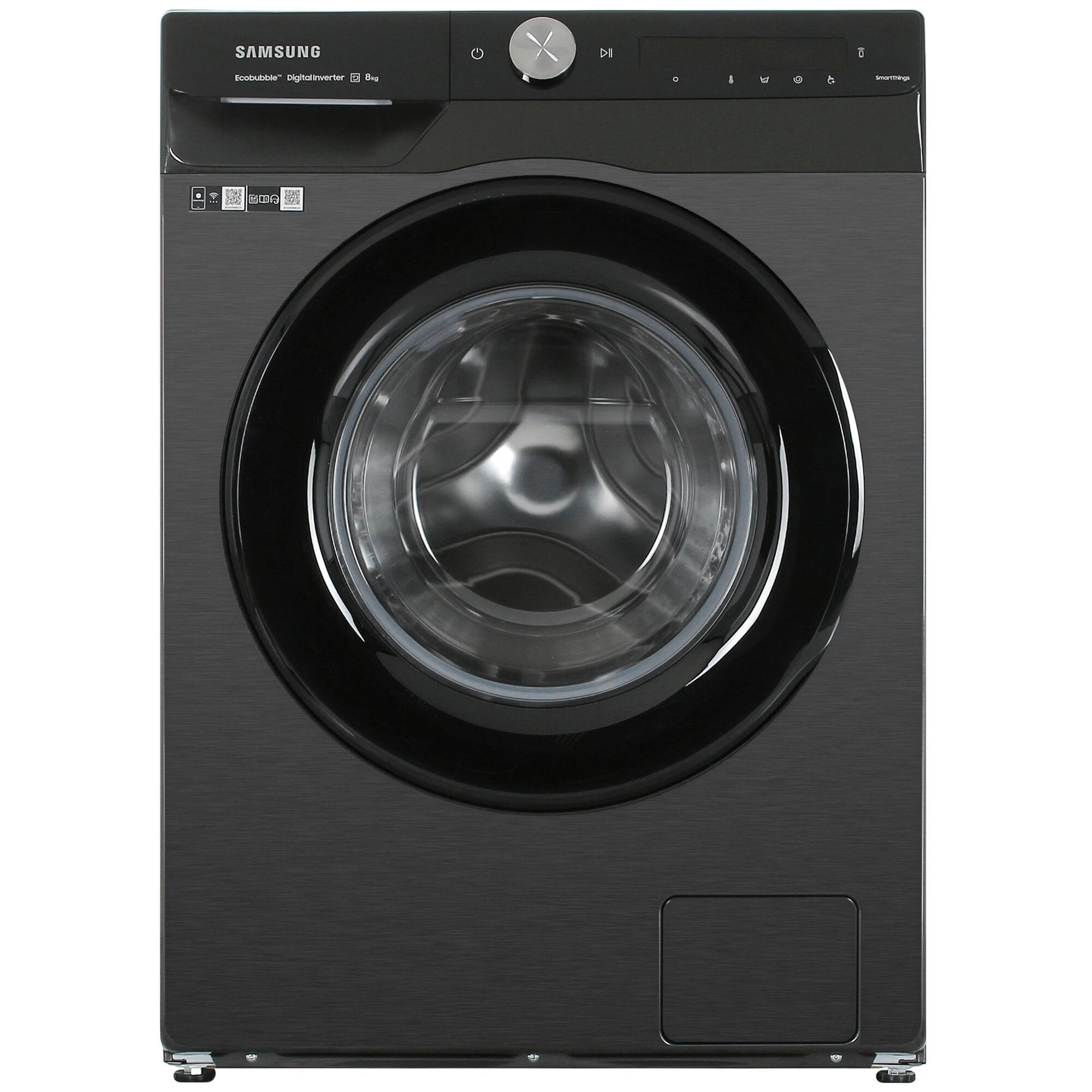 Стиральная машина Samsung WW80AG6S28ABLP серый, фронтальная загрузка, отжим - 1200 об/мин, программ - 21