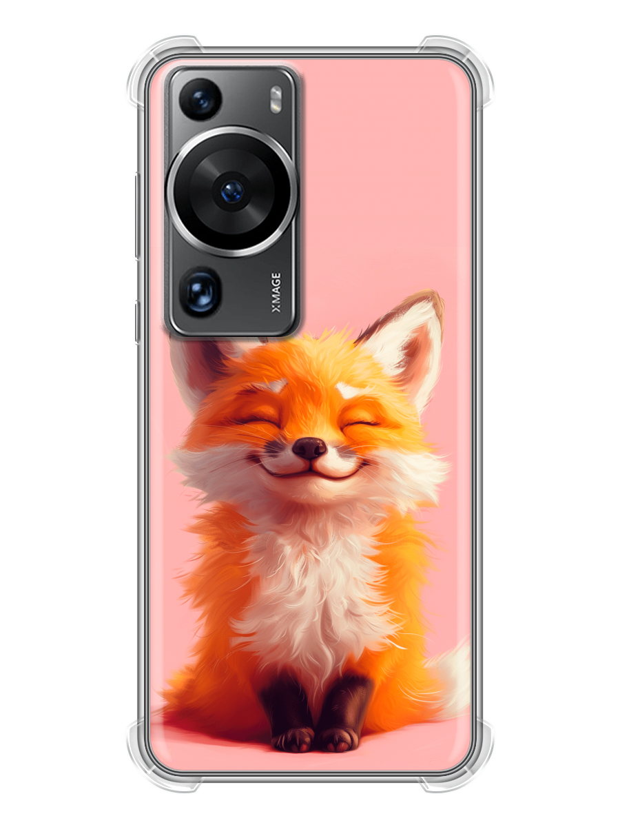 Чехол для Huawei P60, Huawei P60 Pro с принтом милая лиса (Хуавей П60, Хуавей П60 Про)