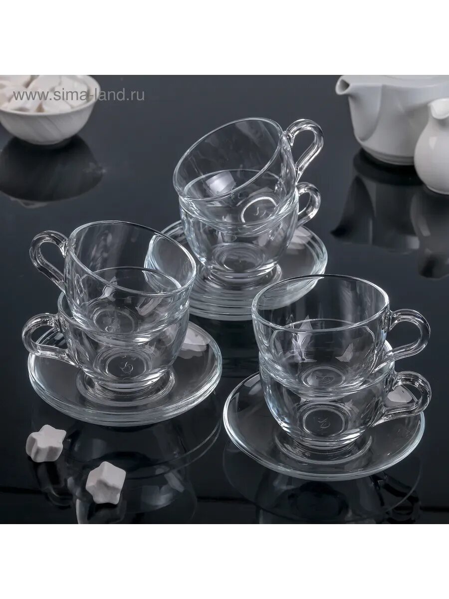 Сервиз чайный Paşabahçe Basic, 12 предметов