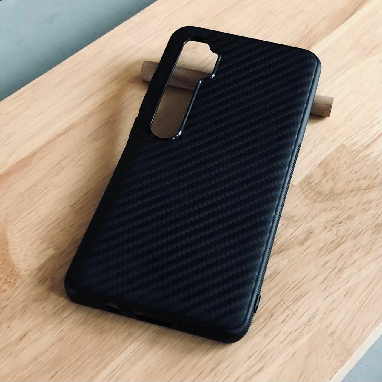 Чехол для Xiaomi Mi Note 10 / Mi Note 10 Pro (НЕ подходит на REDMI Note 10/10 Pro) / чехол на Сяоми Ми Ноут 10 / 10 Про, ультратонкий карбон