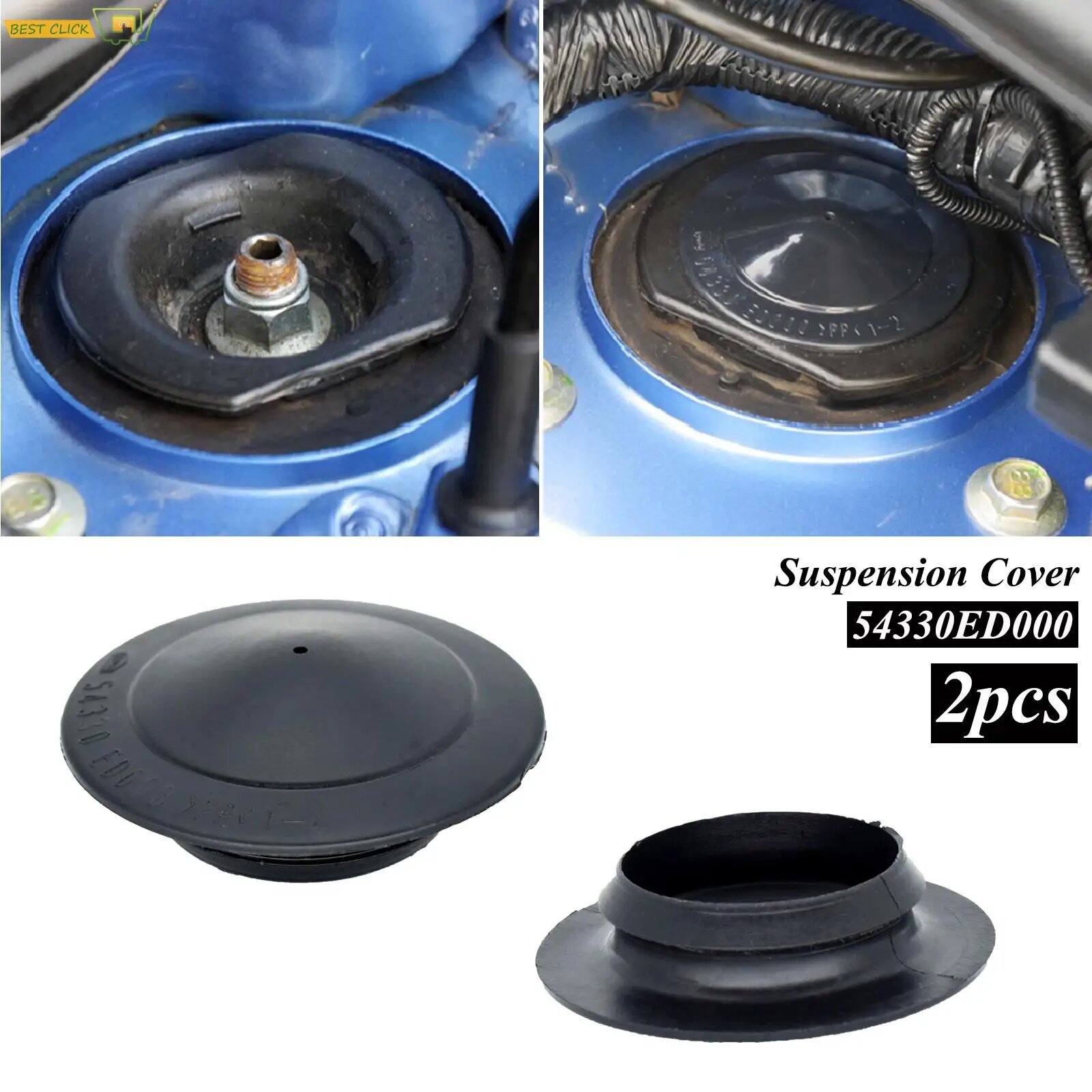 2x для Nissan Sylphy Almera G11 March Micra K12 Wingroad AD Y12, крышка стойки передней подвески, водонепроницаемая пылезащитная крышка 54330ED000