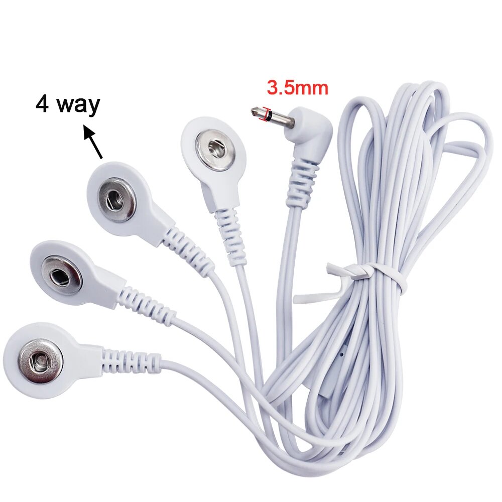 Кабель-электрод для миостимулятора 3.5mm 4 way, Цвет: 1pc