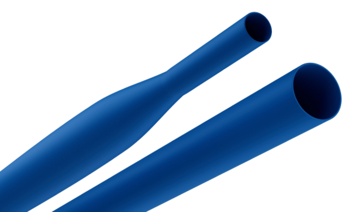 Термоусадочная трубка ЭРА NO-224-438 ТТУ нг-LS полиолефин синий, длина 1м, диаметр 8(4)мм, Б0067675 / термотрубка