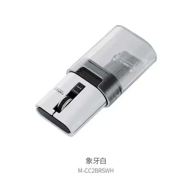 Новинка 2025 года, мини-беспроводная бесшумная мышь Bluetooth 5,0, перезаряжаемая портативная оптическая мышь для iPad MacBook, ПК, подходящая для офисных путешествий White Mute