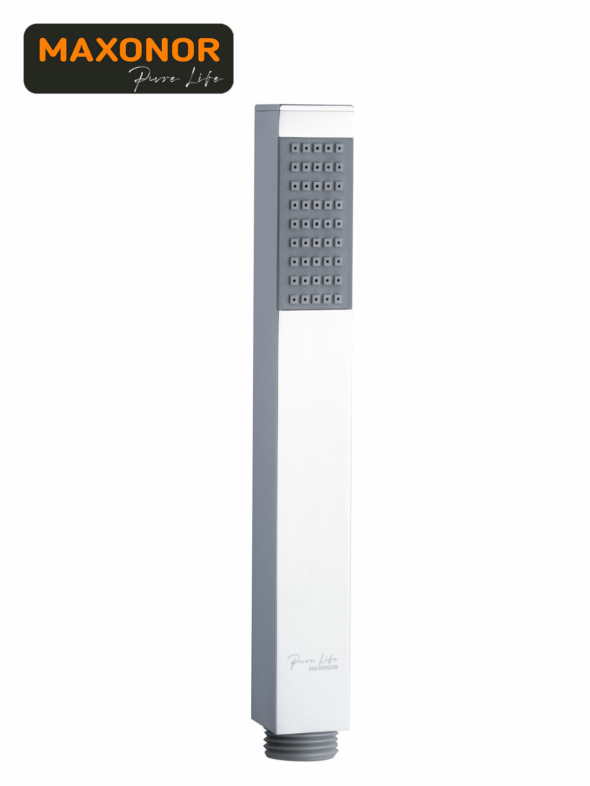 Лейка для душа Maxonor PURE LIFE PL002 квадратная хром (без шланга) Латунь