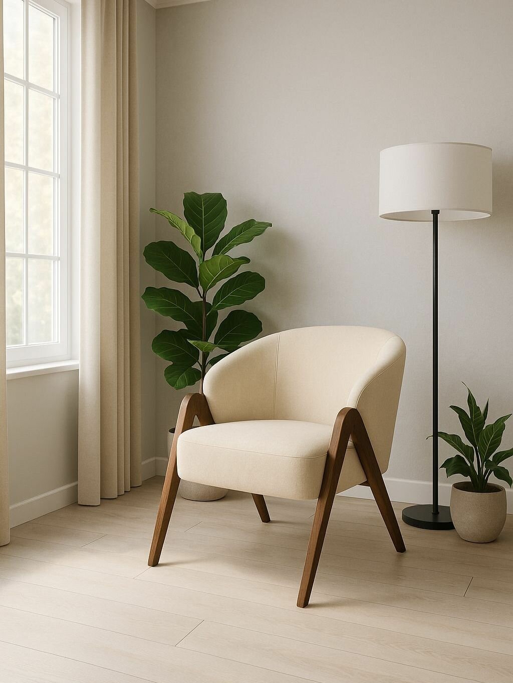 Кресло деревянное