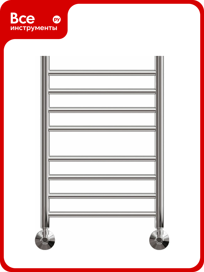 Водяной полотенцесушитель Point Аврора П8 400x600, хром PN10146S