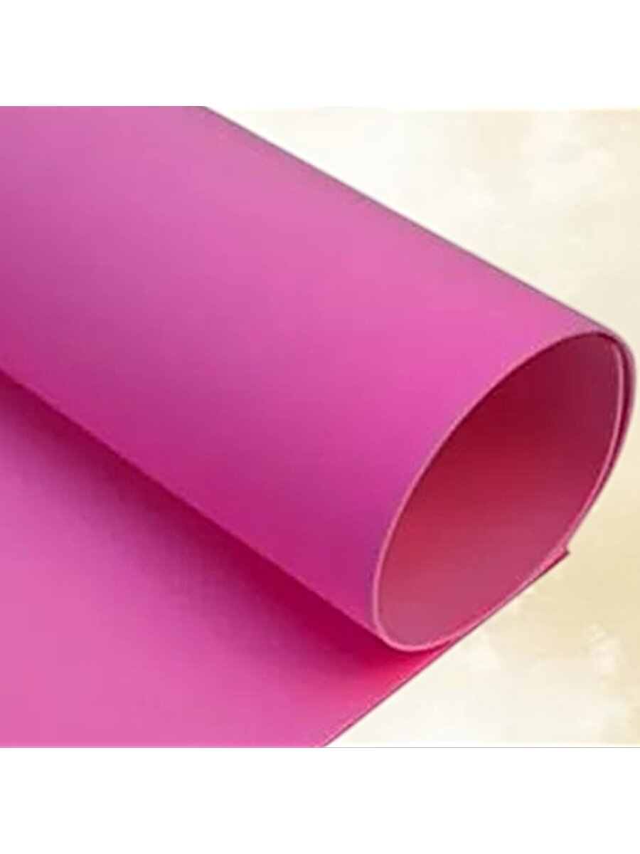 Зефирный фоамиран для творчества 2,0мм размер 50х50 см цвет ярко-розовый (5шт)