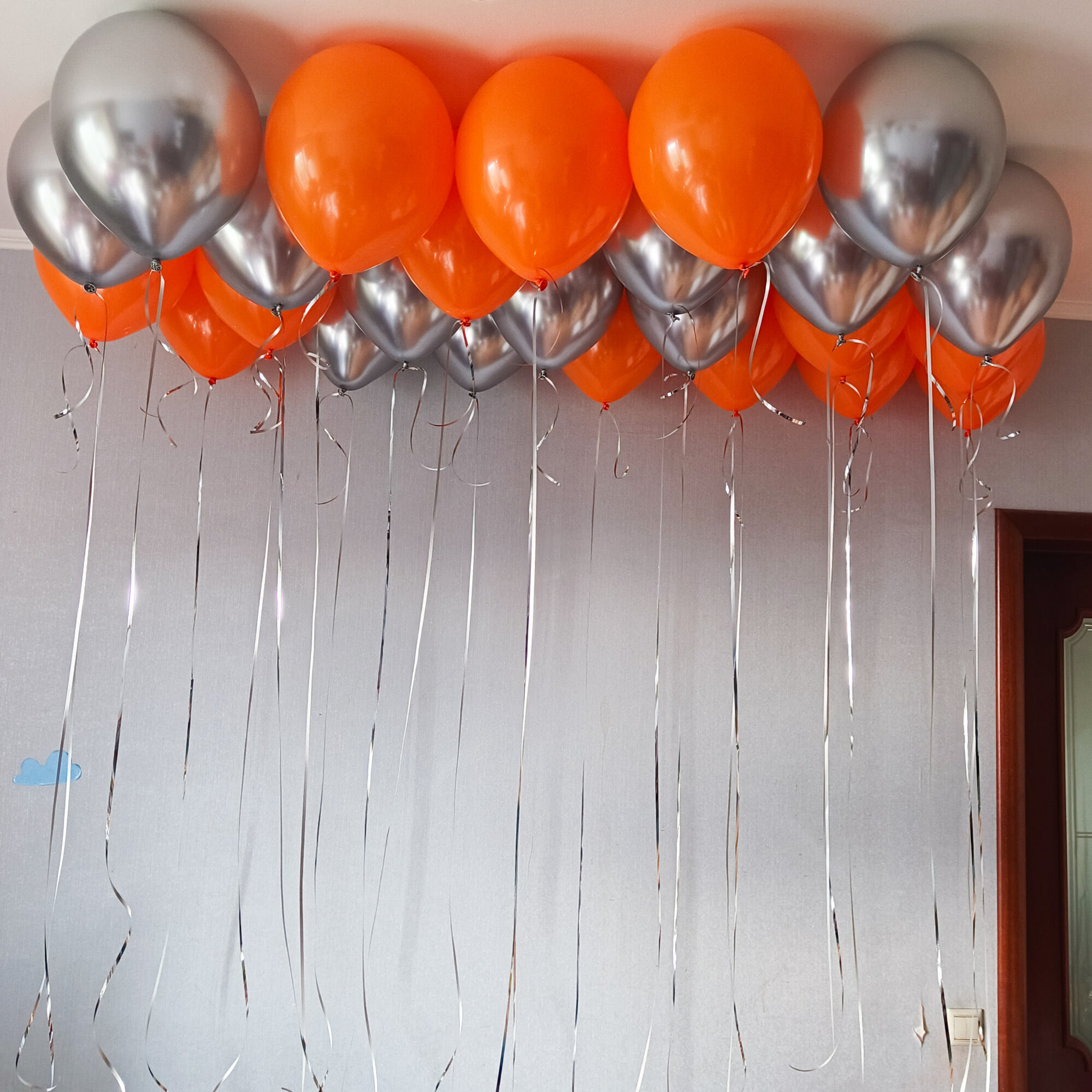 Шары под потолок "Оранжевое небо"