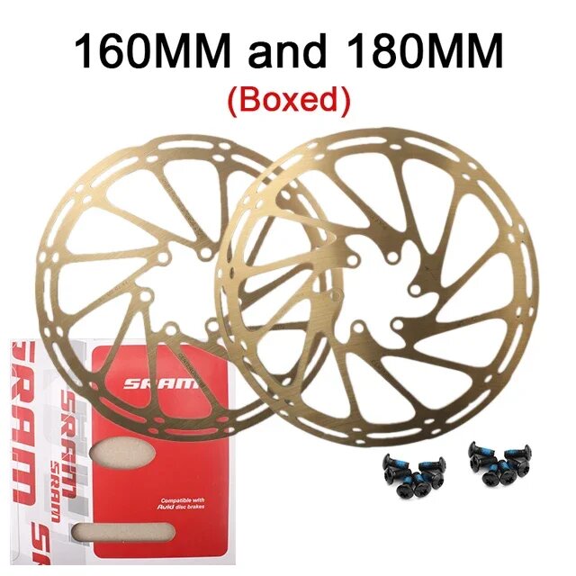 2 шт. SRAM Avid тормозные роторы Centerline золотые 140/160/180/203 мм 160-180mm Gold