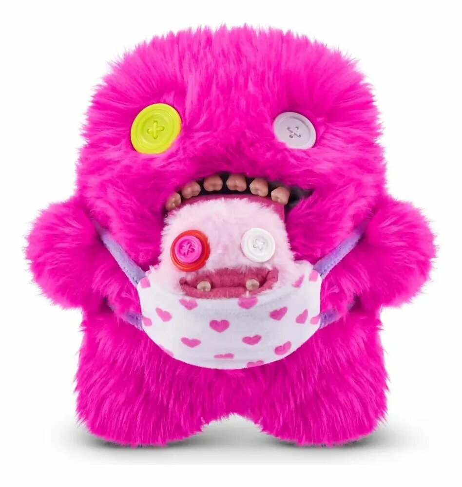 22cm Мягкая игрушка Fuggler Love Fuggler ANNOYED ALIEN SQUIDGE Baby красный плюшевый монстр