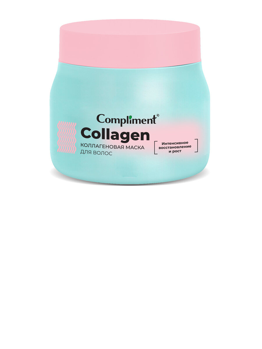 Compliment Коллагеновая маска для волос интенсивное восстановление и роста, 400мл