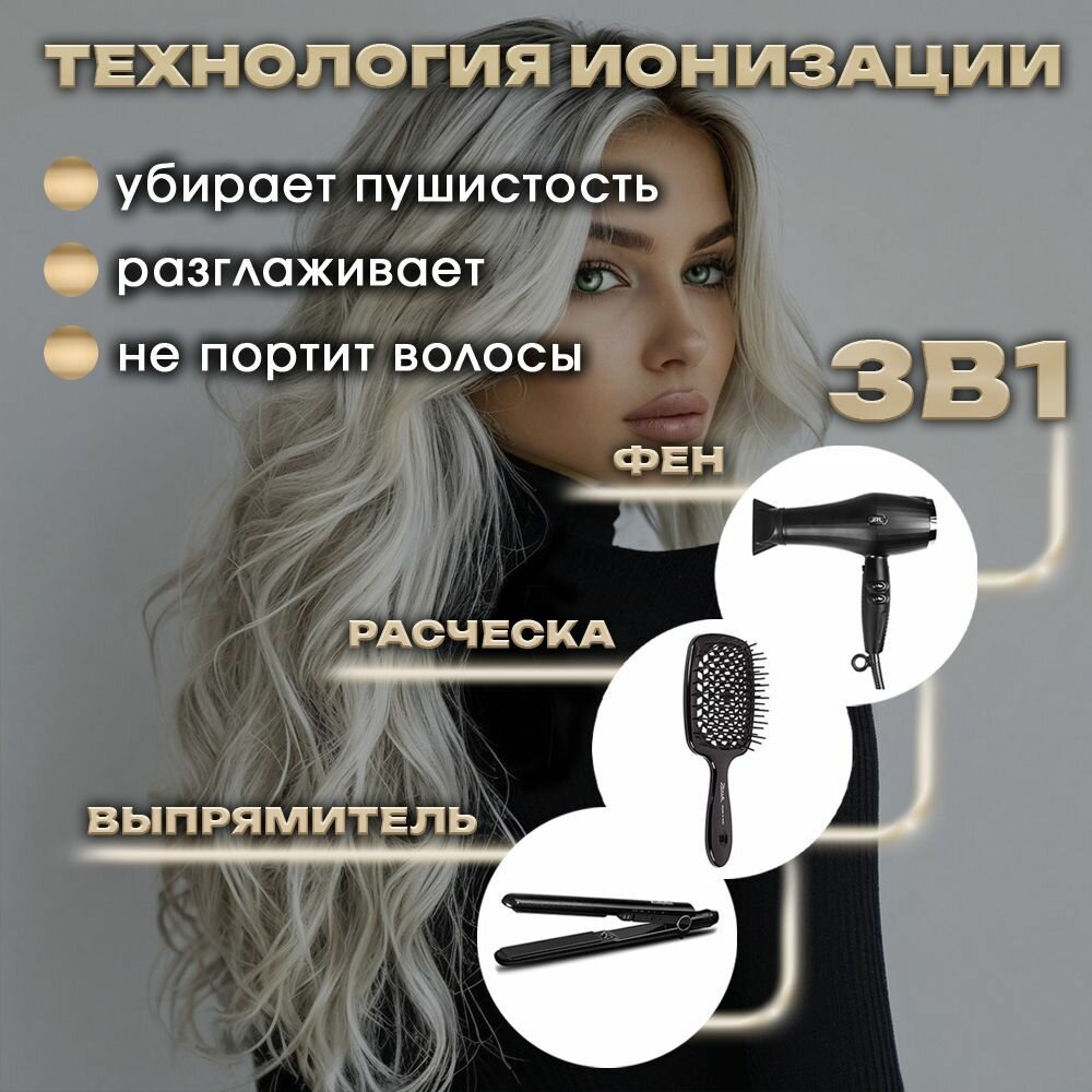 Фен-щетка для волос — фото 1