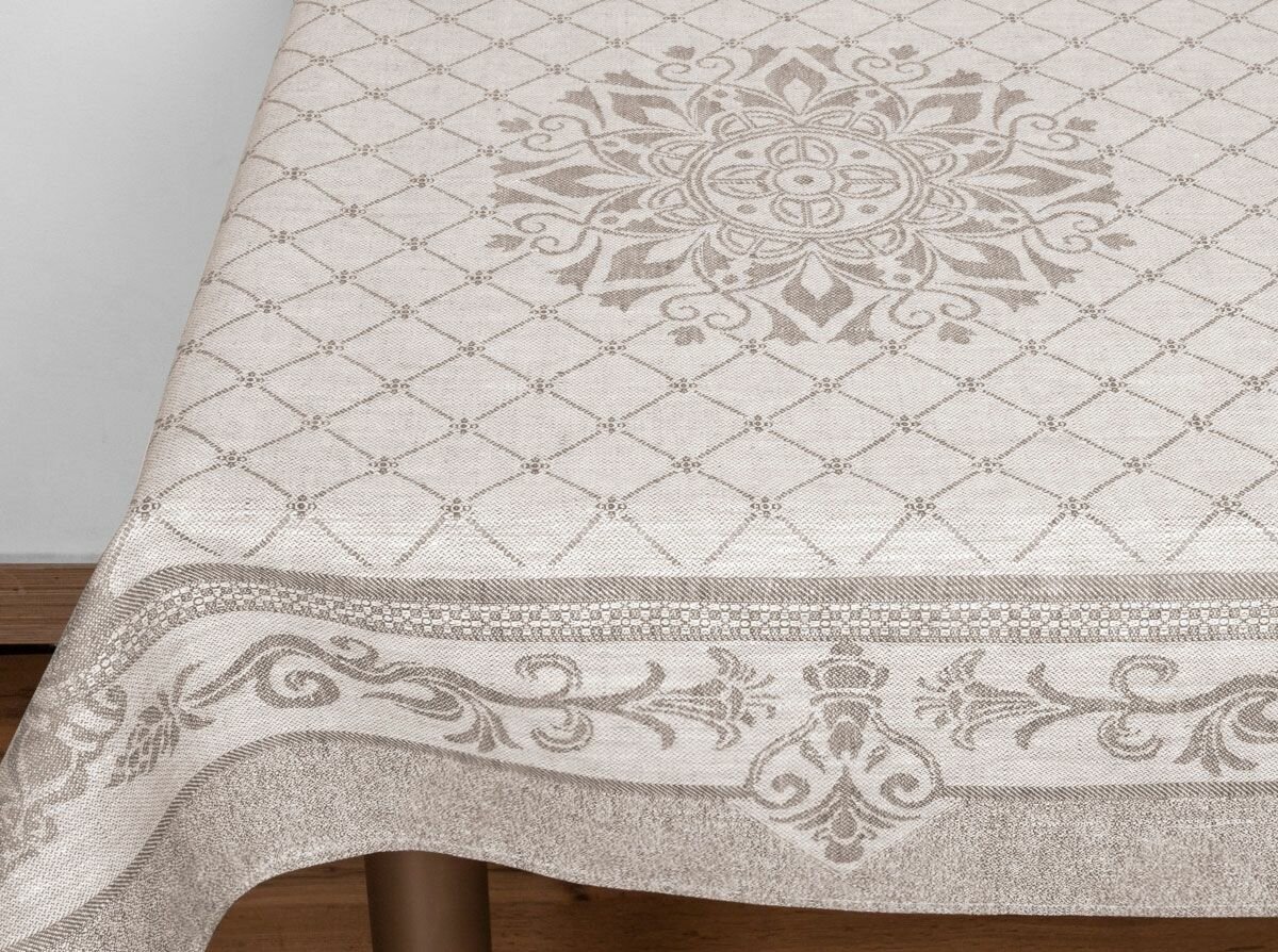 Скатерть 100% Лен "Амулет" 100х100 см. Оршанский