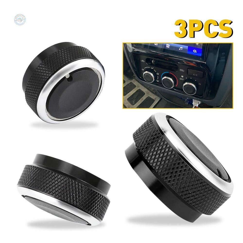 Ручки регулировки печки и кондиционера для Toyota Tacoma 2005-2015, комплект 3 шт, ABS пластик, простая установка, замена оригинальных ручек