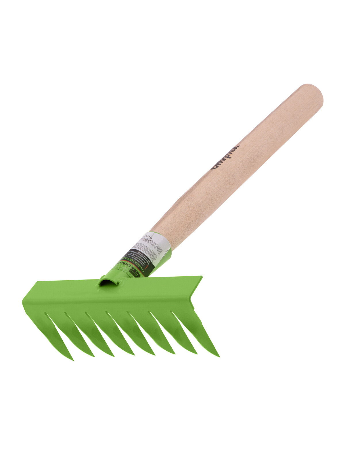 Грабли витые 8-зубые Сибртех 160х390 мм, стальные, деревянная рукоятка 61761