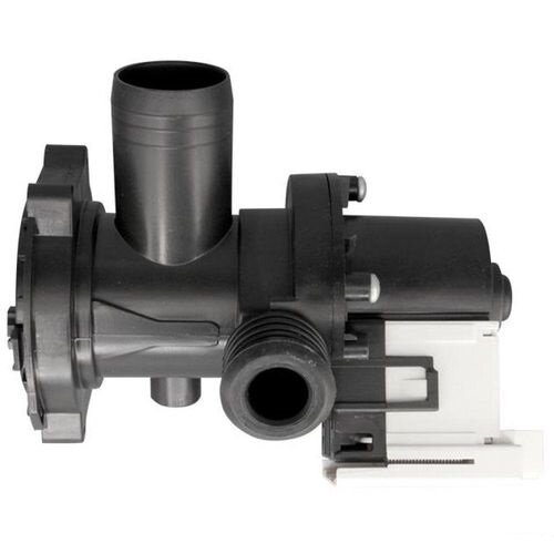 Помпа с корпусом Indesit, на 3 винтах, выводы назад, вместе, Leili, для современных машин, замена 085618, 283229, 119307, 309709