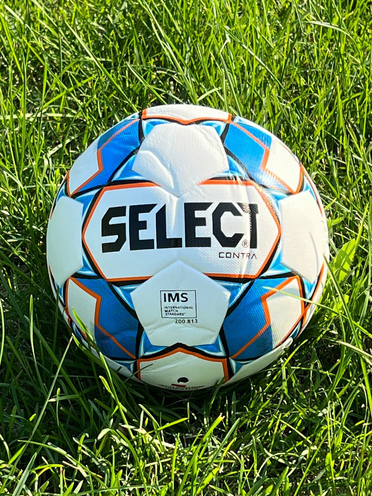 Мяч для мини-футбола Select Contra, размер 4, цвет бело-голубой