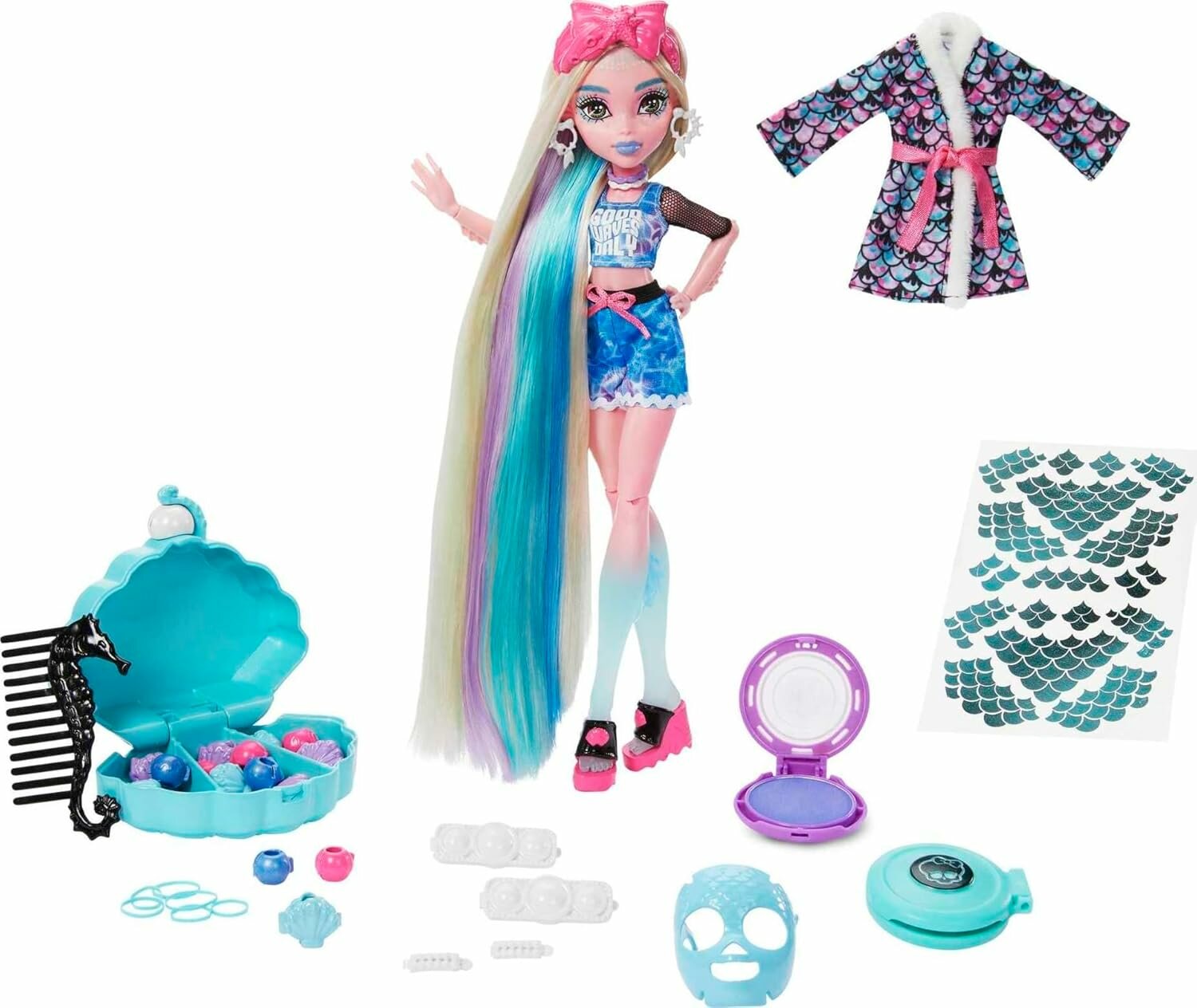 Игровой набор Monster High Lagoona Blue Spa Day с аксессуарами HKY69