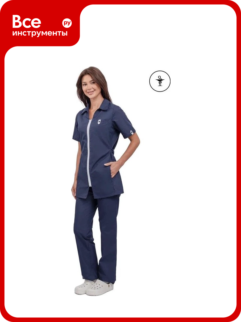 Костюм женский URSUS "Глория 2" темно-синий с белым ТОР526-2-340/40-42, 170-176, белый