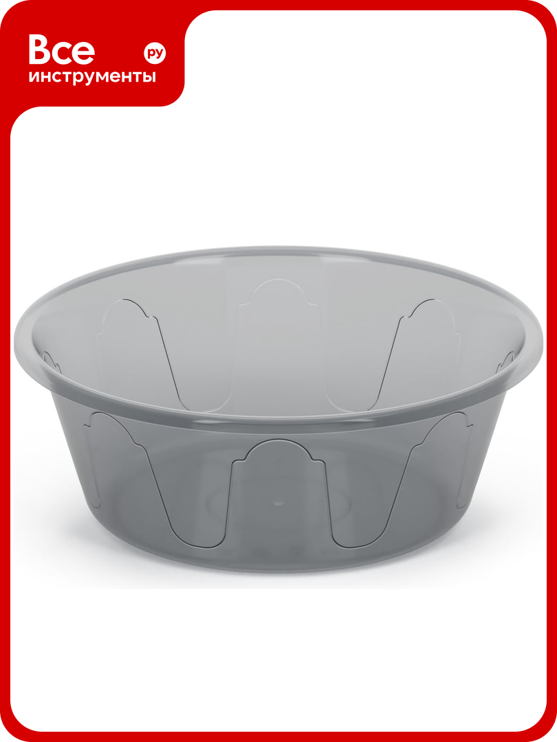 Таз ЗПИ «Альтернатива» Хозяюшка 6 л М1278, Таз устойчив к используемой при уборке дома химии