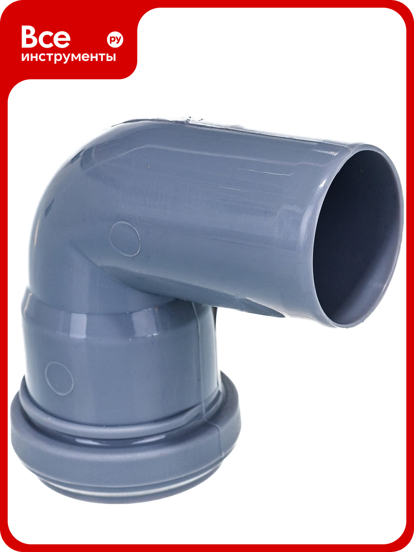 Канализационный отвод RTP 40 мм, 87 градусов, серый 36416