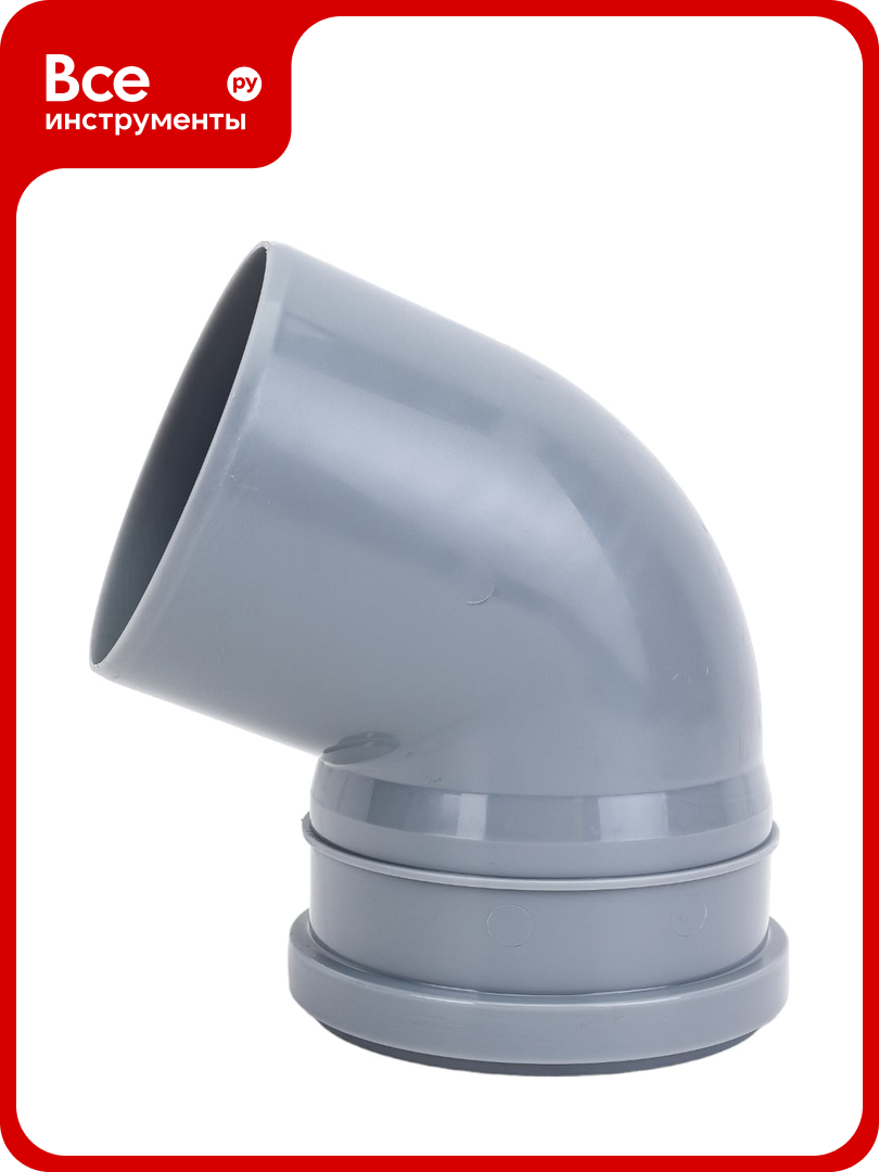 Отвод ПОЛИТЭК 110 мм, 67 градусов 100167