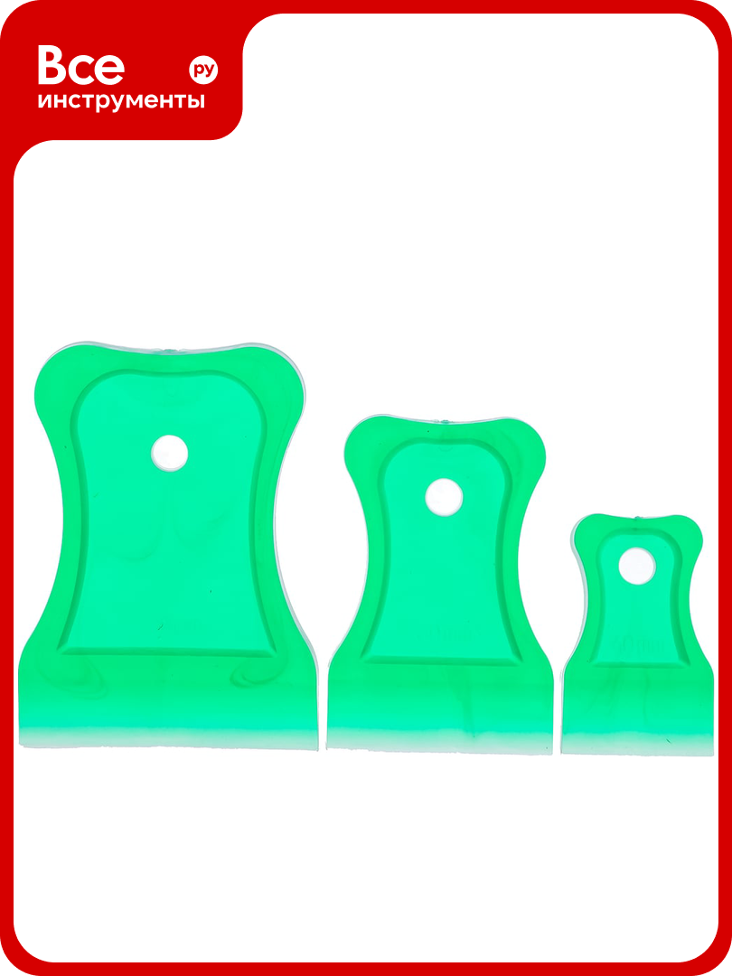 Набор силиконовых шпателей 40,60,80мм Мелодия цвета 1209003