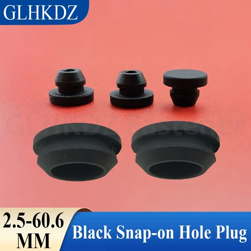 Черная силиконовая заглушка 2.5-60.6 мм A 28mm (XY-0098), 1pcs