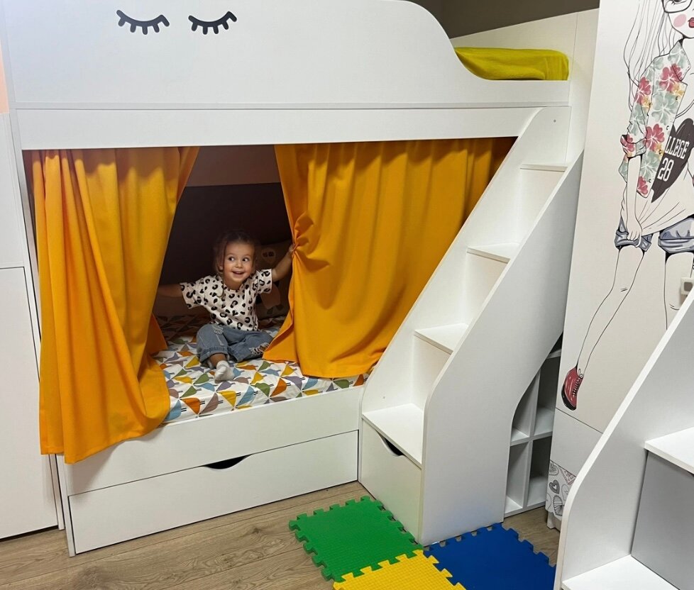 Двухъярусная кровать 180х80 Умка-2 (цвет белый)