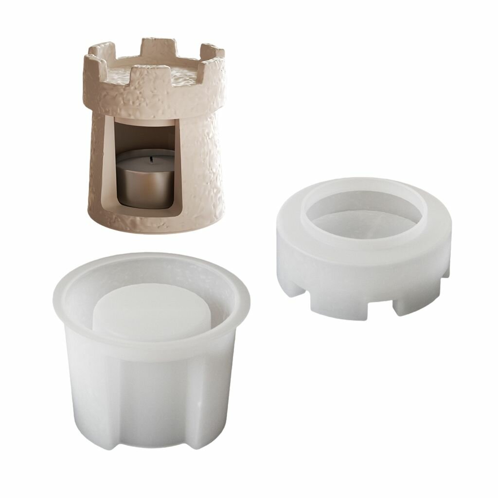 Формы из гипса с орнаментом, Силиконовая текстура подходит для изготовления подсвечника