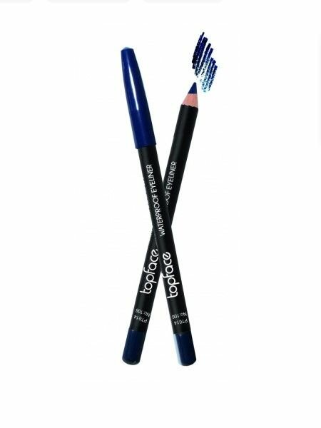 Topface Водостойкий карандаш для глаз Waterproof Eyeliner PT614 106 синий
