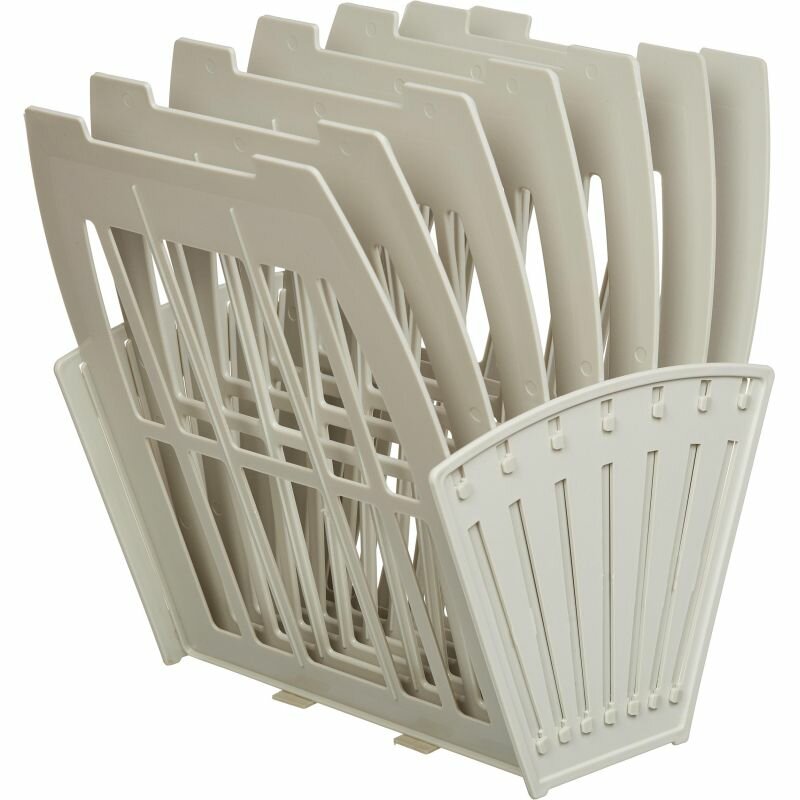 Лоток веерный сборный 6 отделений, серый