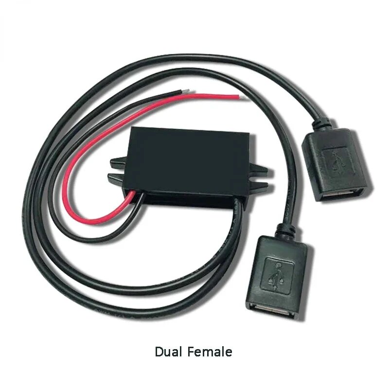 Kangwobei DC/DC Converters 12V24V to 5V 3A Dual square Female