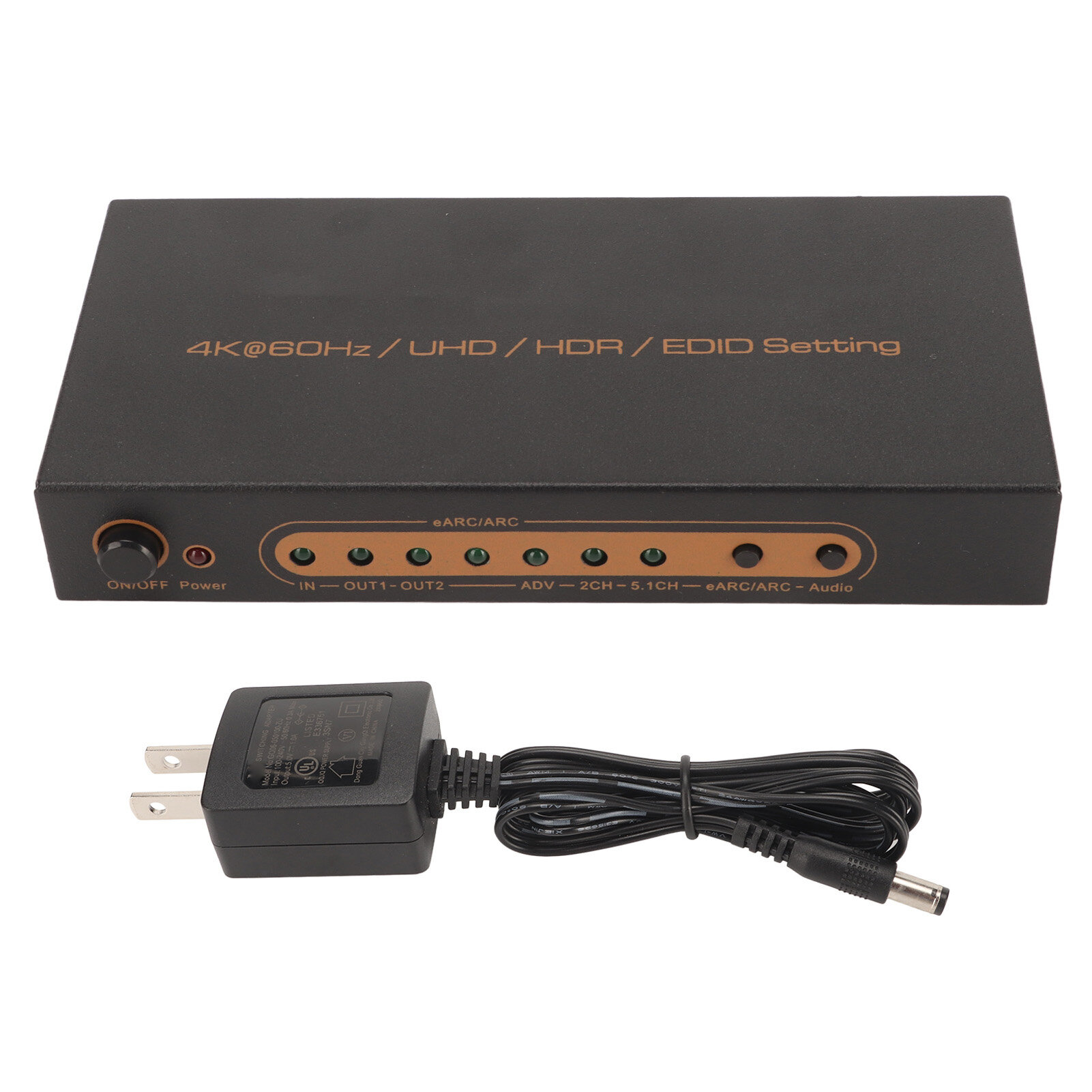 HD мультимедийный интерфейс, звуковой экстрактор, 4K 60 Гц HDR, EARC, ARC-конвертер, 100–240 В, вилка стандарта США.