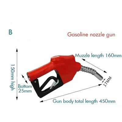 1/2 '3/4' автоматическая топливная форсунка с автоматическим отключением дизельного керосина, биодизеля, форсунка для заправки топлива, инжектор из нержавеющей стали B