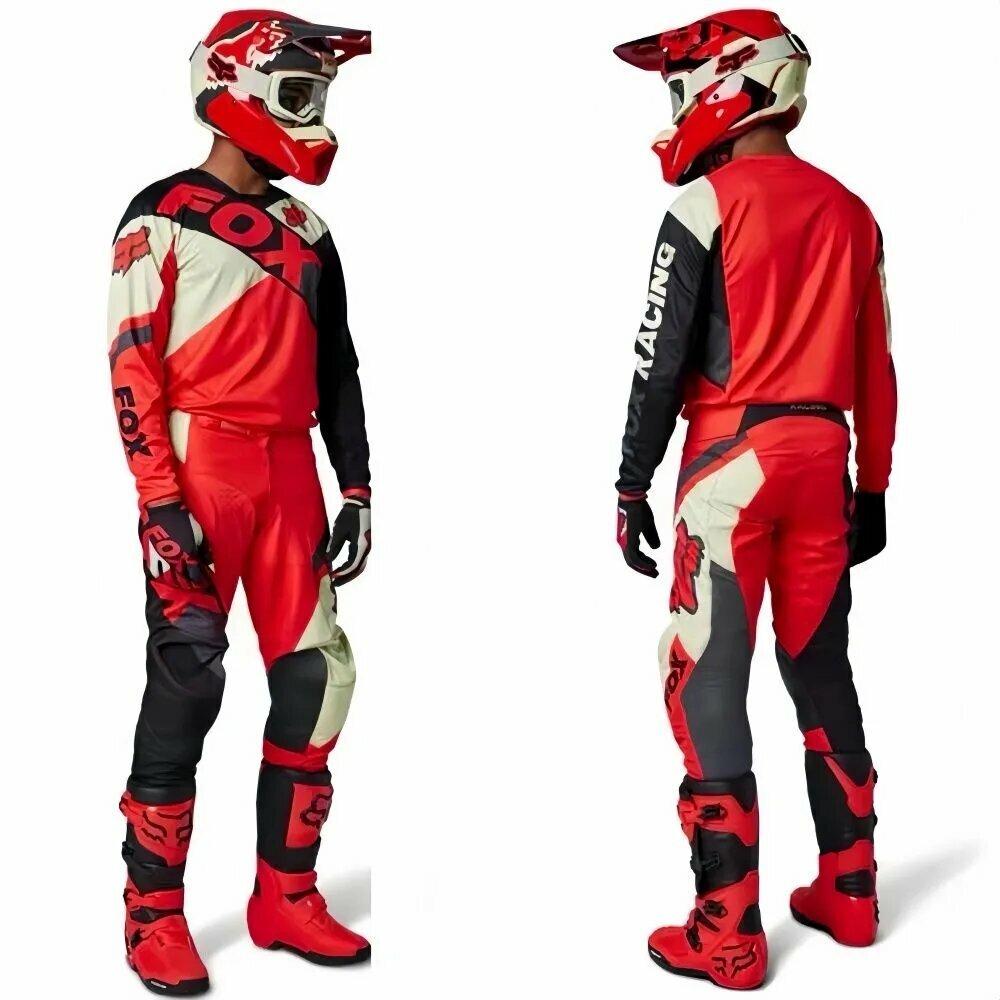 Мотокостюм FOX для мотоциклистов - защитный, стильный и удобный
