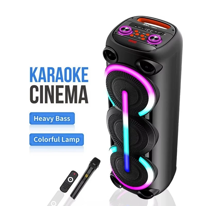 Музыкальная колонка ZQS8313, Bluetooth, 60 Вт, черная, световые эффекты