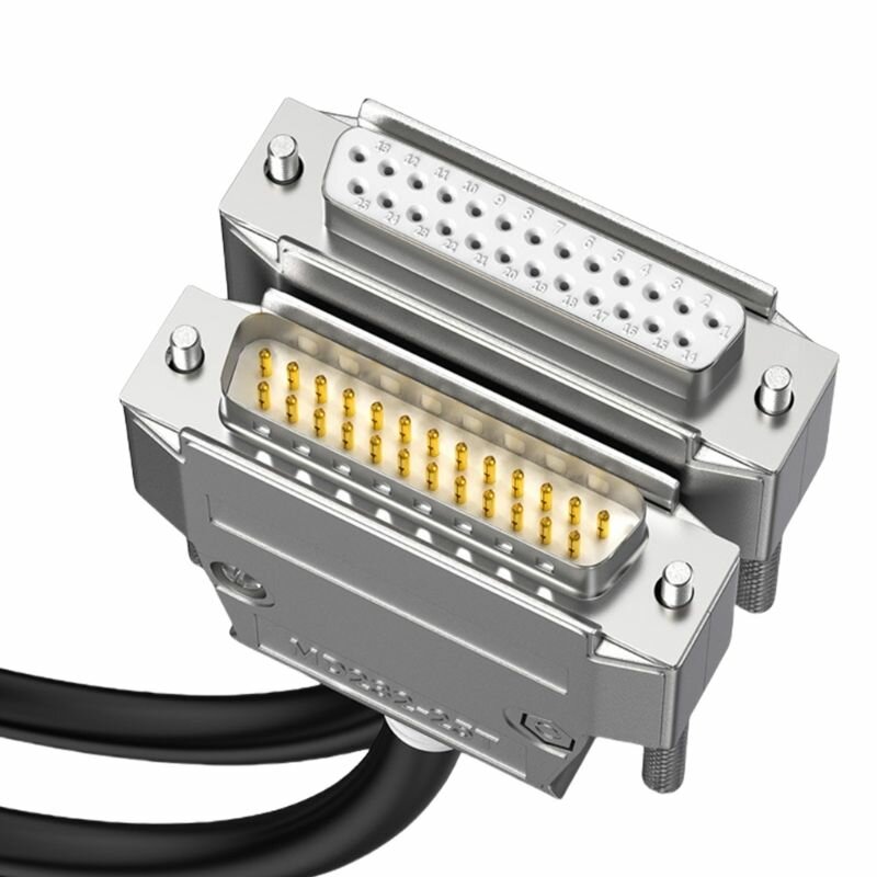 Удлинитель DB25 25-контактный кабель для передачи данных в металлическом корпусе-2 м-от мужчины к женщине