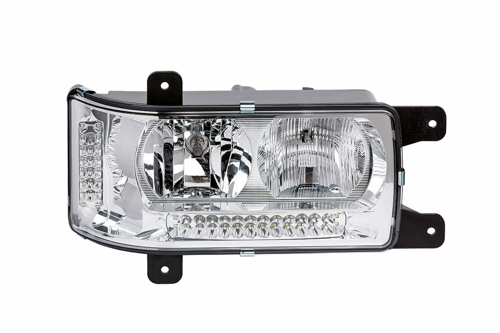 Фара (блок-фара) Евро-3 правая (с дневными ходовыми огнями) / г. Москва