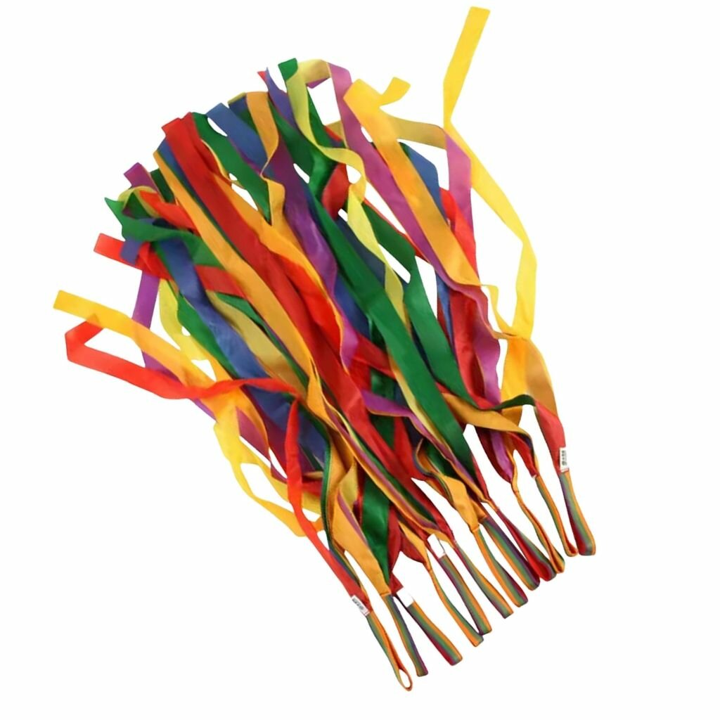 (12 штук) Аксессуары для исполнения в виде радужного серпантина