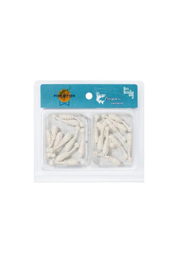 Искусственная приманка "Whitebait" 24 mm 20 шт Marshmallow White (001) FISH4FISH & сибирский спиннинг