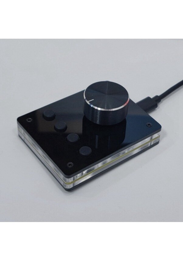 Мультимедийная программируемая USB-кнопочная клавиатура с маленькой белой кнопкой