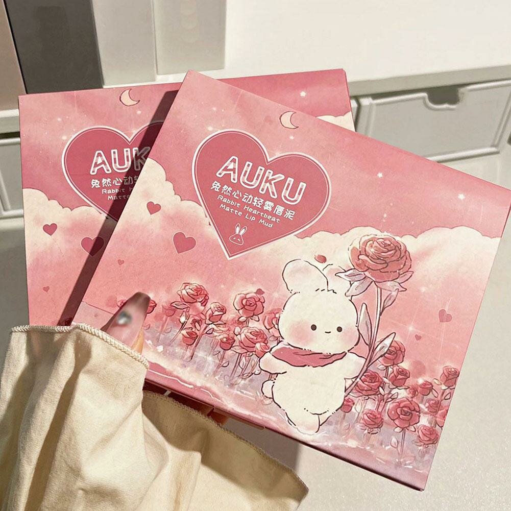 Набор помад Kawaii из 6 шт, матовый, грязевой, для губ, водостойкий, стойкий макияж для женщин