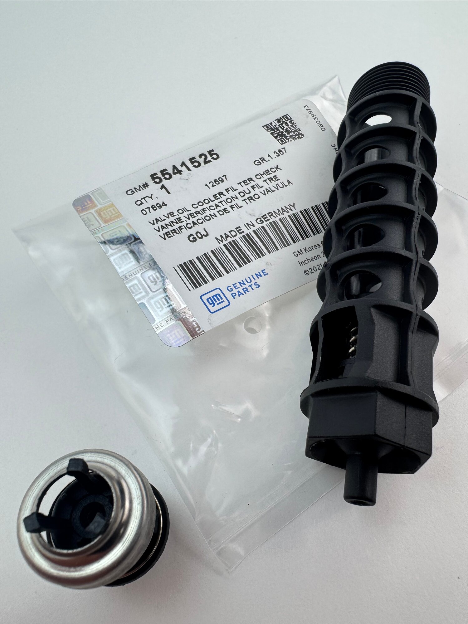 Клапан корпуса масляного фильтра для Opel / Chevrolet 5541525 Клапан обратный (сливной) масляного фильтра