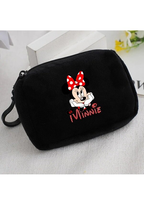 Мягкий кошелек для монет Disney Mickey Minnie Mouse - держатель для карт и брелок